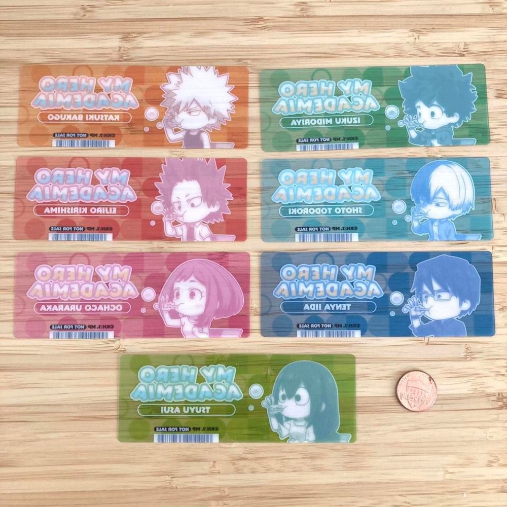 Rare My Hero Academia Limited Edition Bookmark Set - Gem